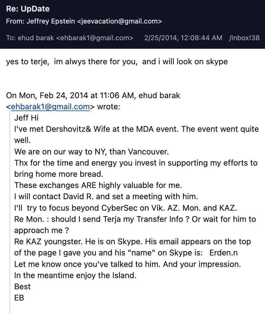 Epstein e il gas Leviathan il potere nascosto di Israele